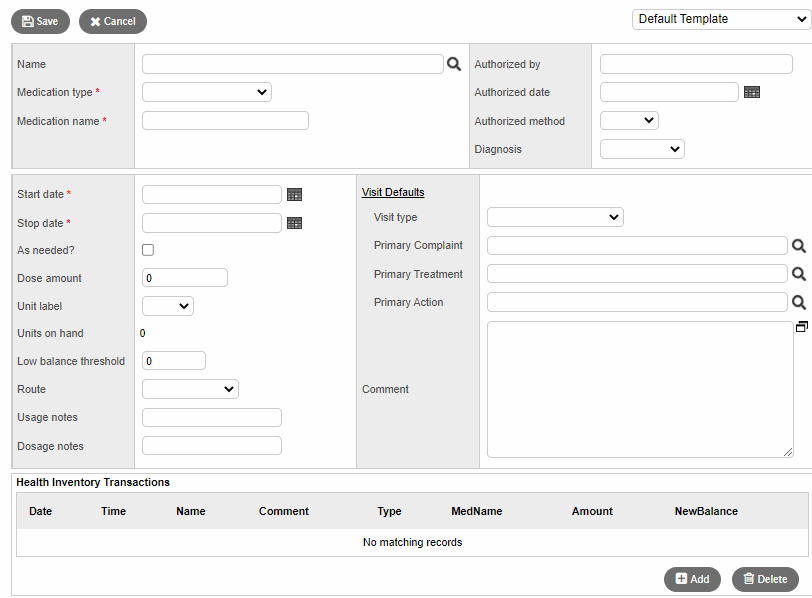 Enter Prescription Orders